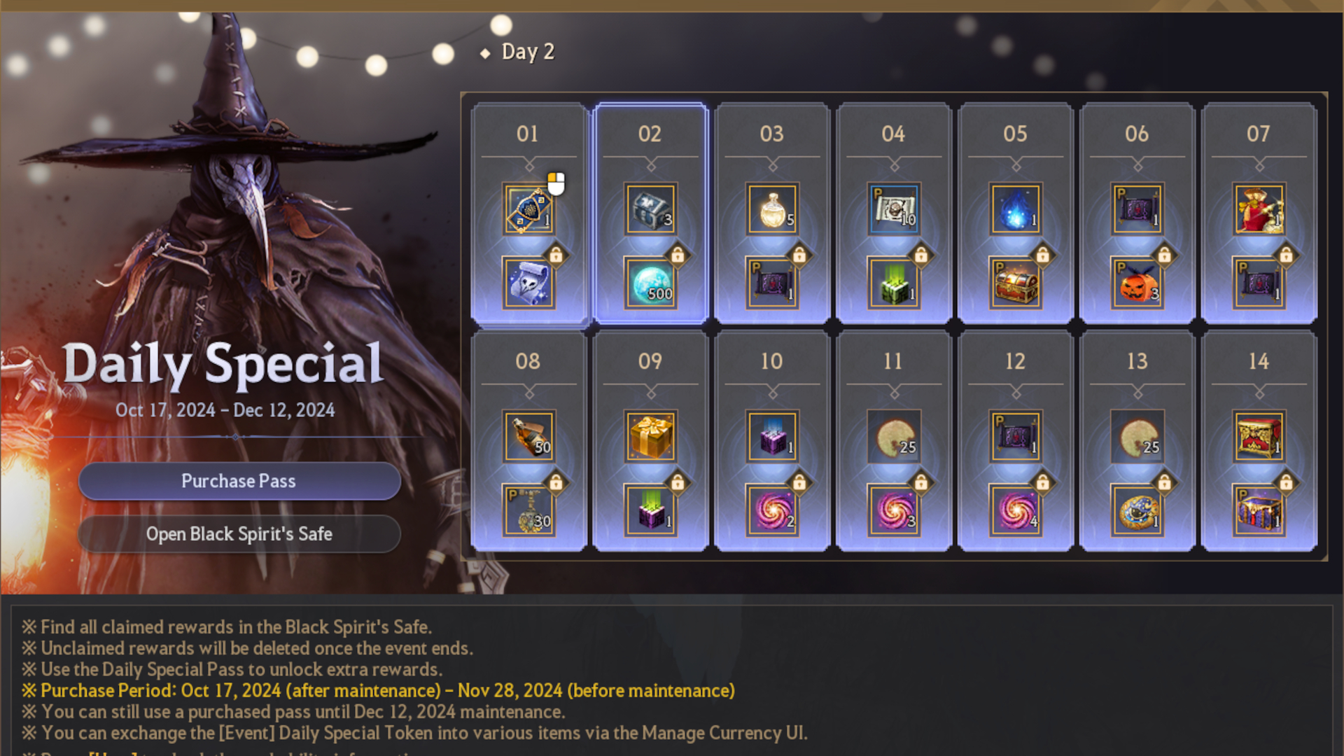 Black Desert Online Halloween 2024 Events and Rewards - Free to Player