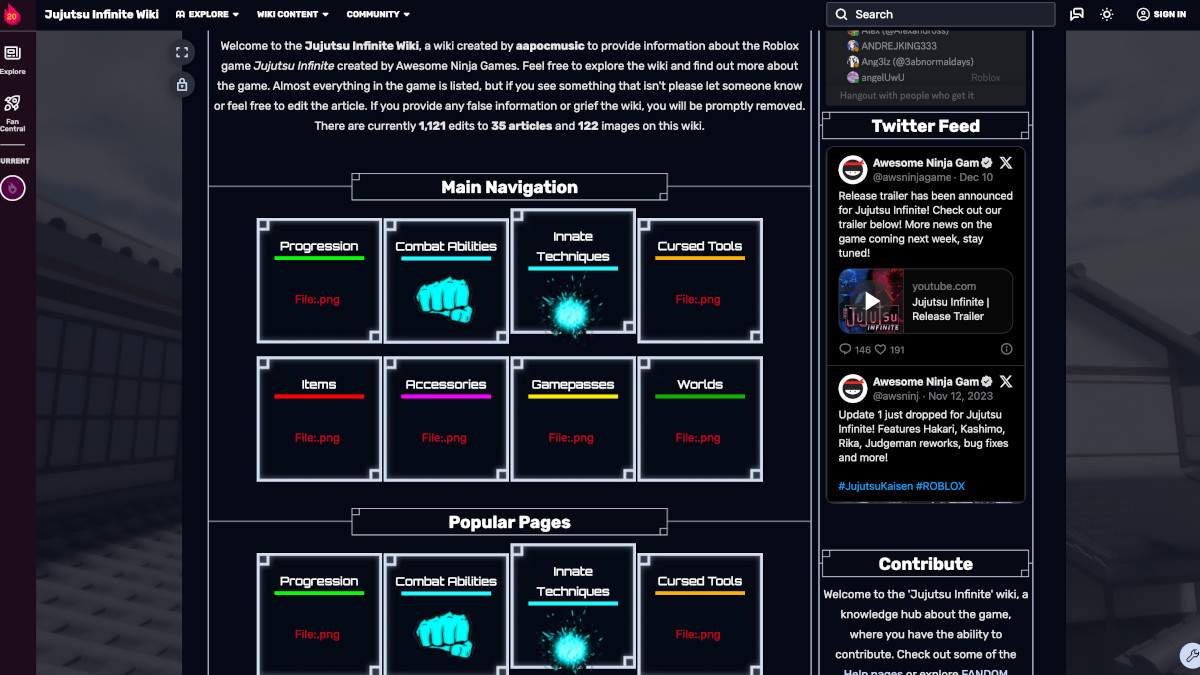 Jujutsu Infinite Trello Discord And Wiki Links Free To Player
