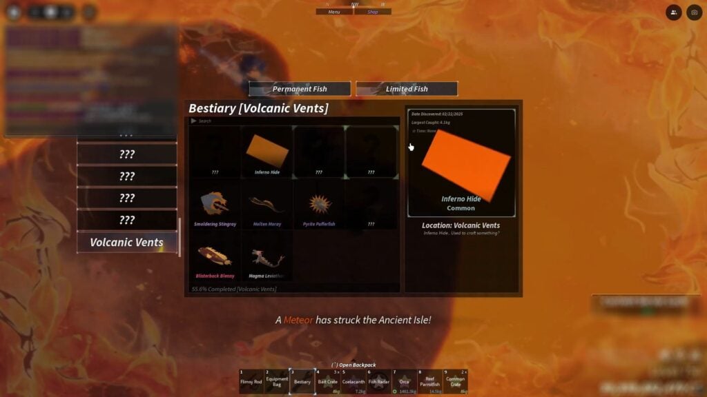 How To Get Inferno Hide in Fisch - Free to Player