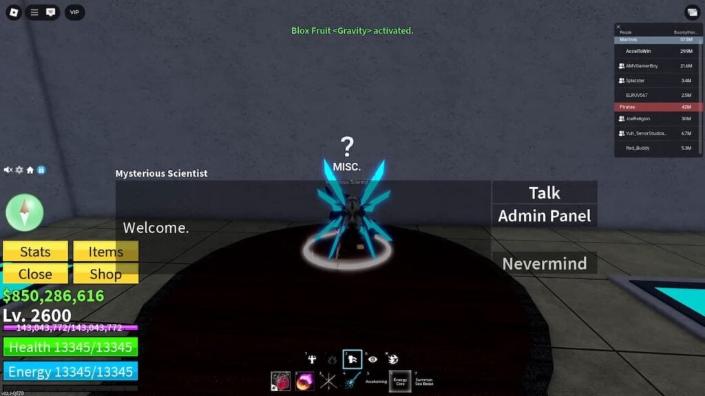 How To Find and Use Admin Panel in Blox Fruits - Free to Player