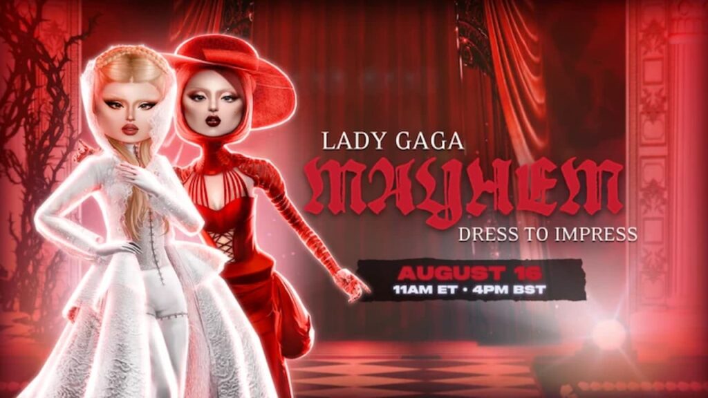 Dress To Impress Lady Gaga's Mayhem Update: Codes, More - Free to Player